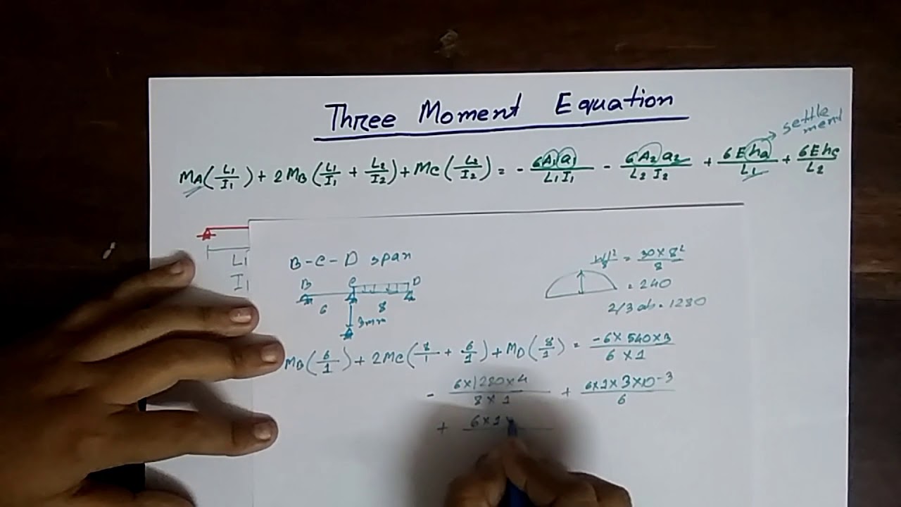 (বাংলা) Three moment equation I Problem 1 I Part 2 - YouTube