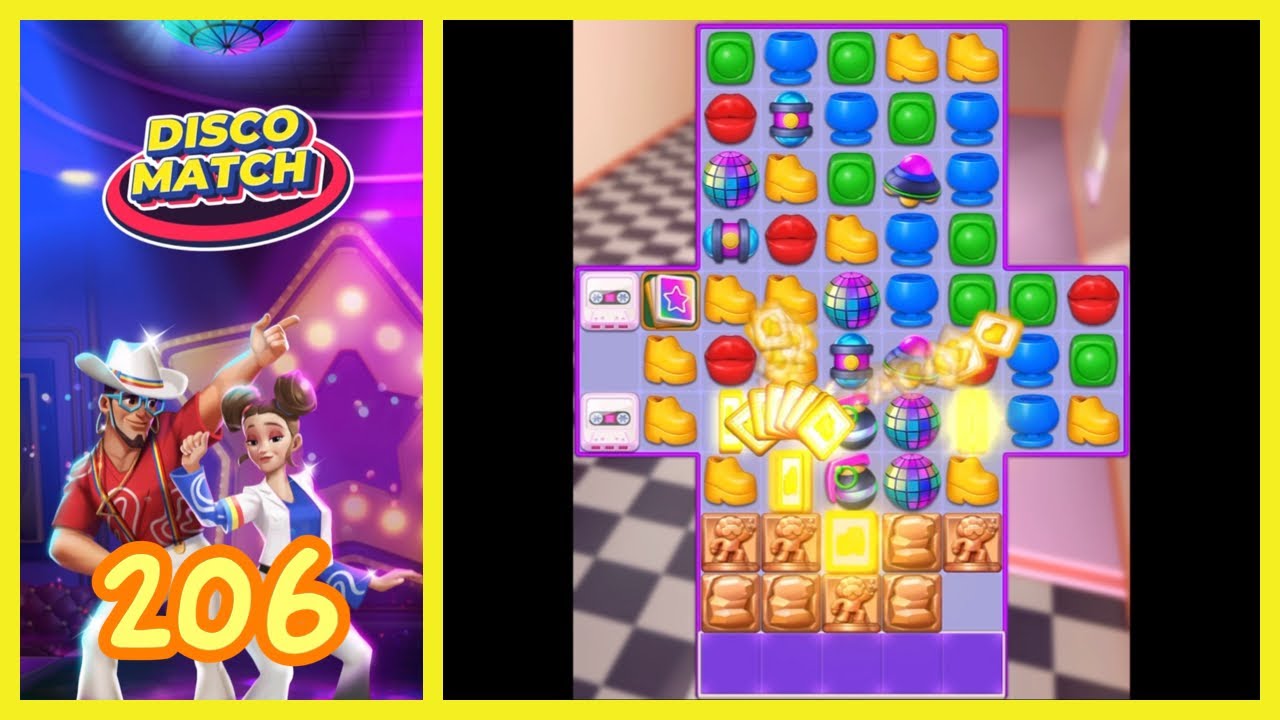 Disco Match Gameplay 206 - YouTube