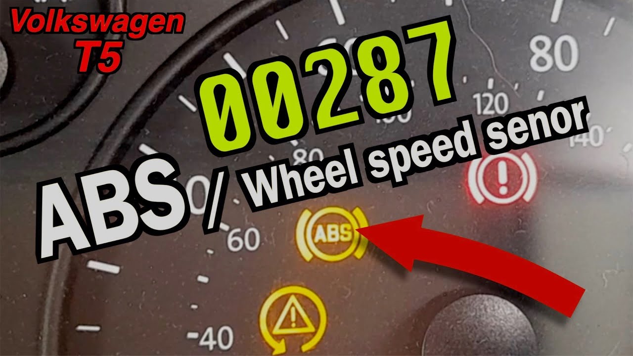 Changing ABS/wheel speed sensor on a VW T5. - YouTube