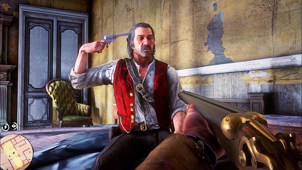 Arthur runs into depressed Dutch - RDR2 - YouTube