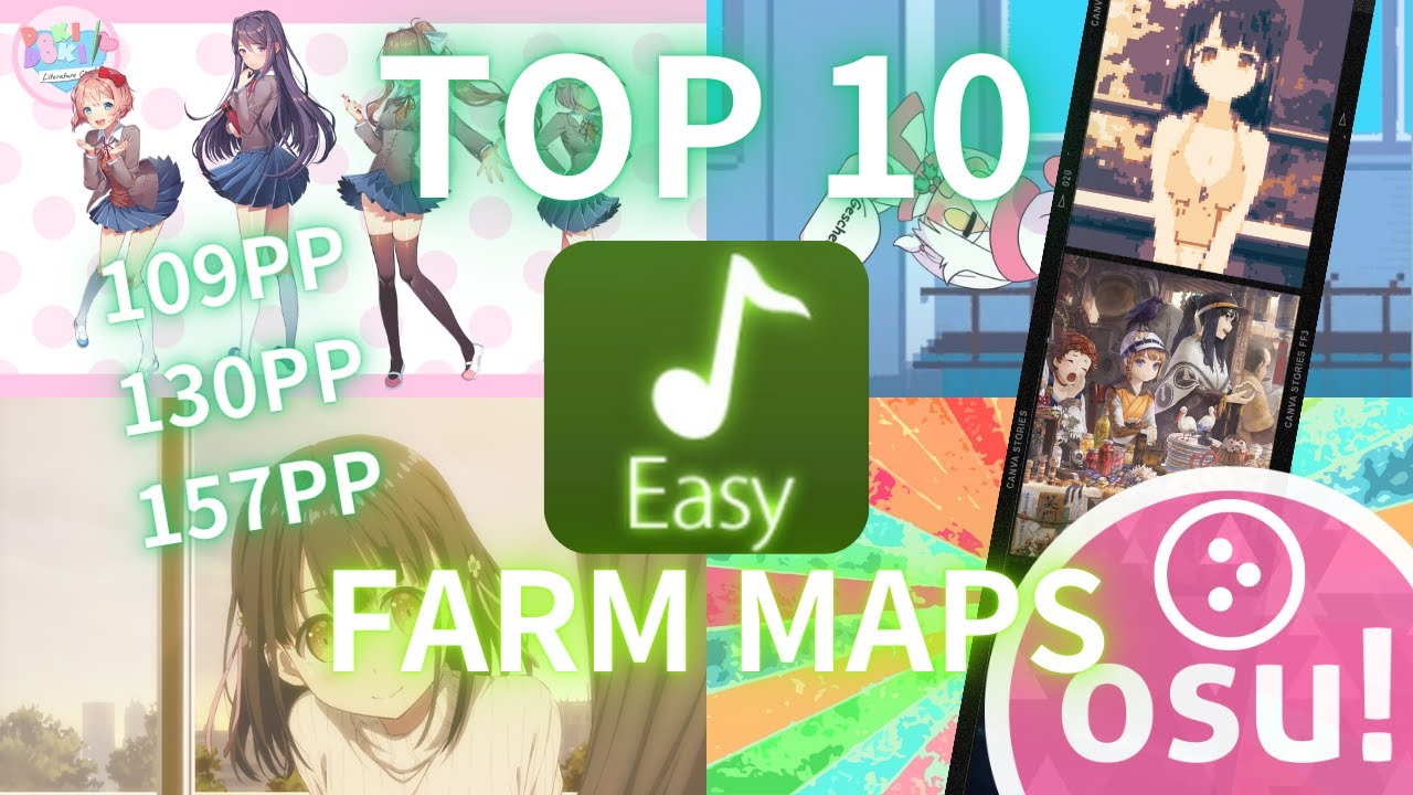 Top 10 "Easy" 100pp Farm Maps in osu!catch(CTB) - YouTube