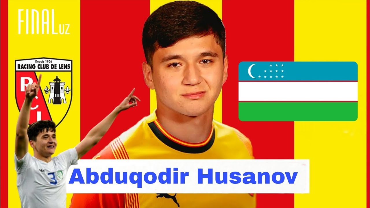 Abduqodir Husanov 2024 Uzbekistan team Liga1 rclens club - YouTube