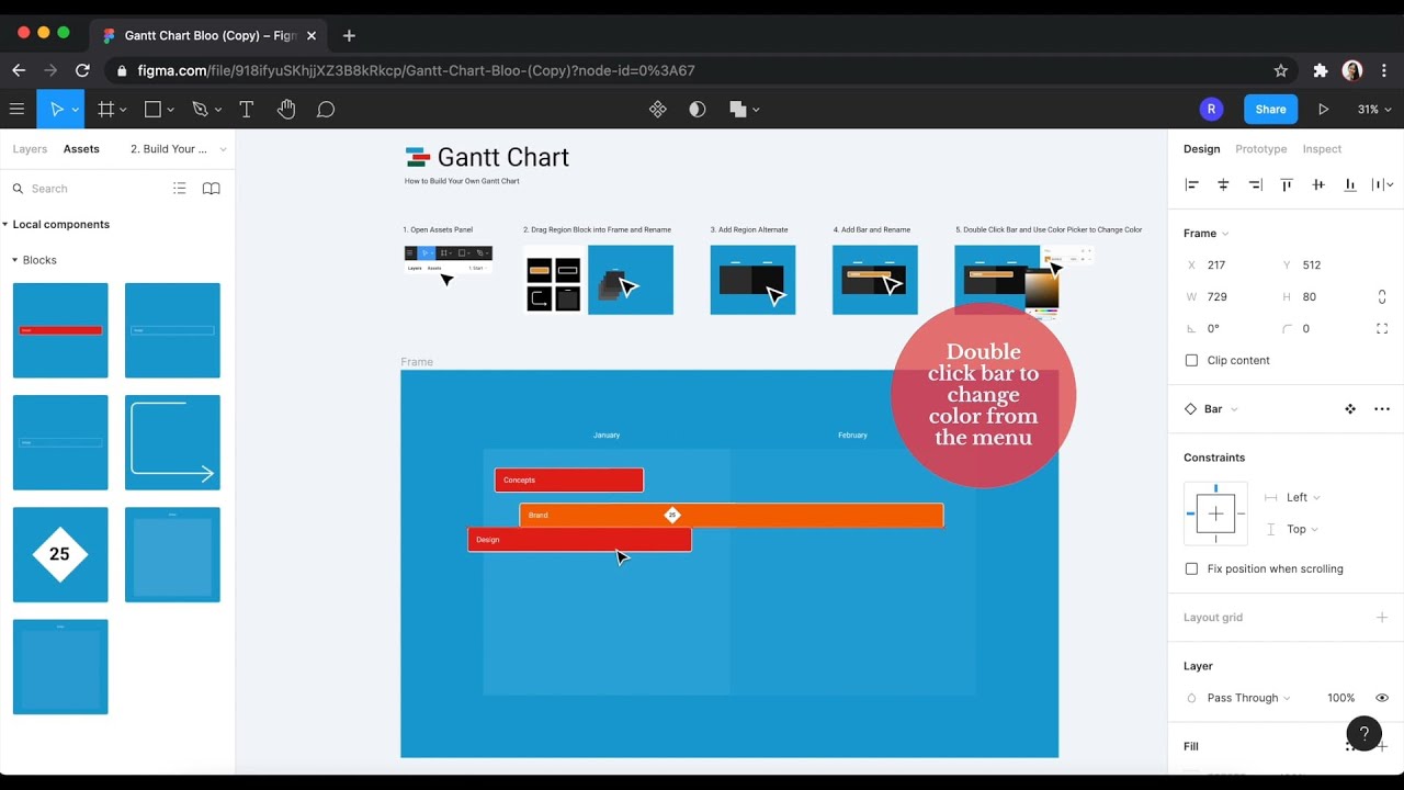 Creating Gantt Charts in Figma. - YouTube