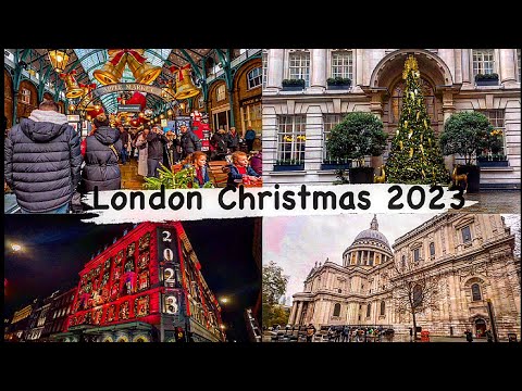 London Christmas 2033🎄🇬🇧{rainy day 🇬🇧] market street 🇬🇧#london# ...