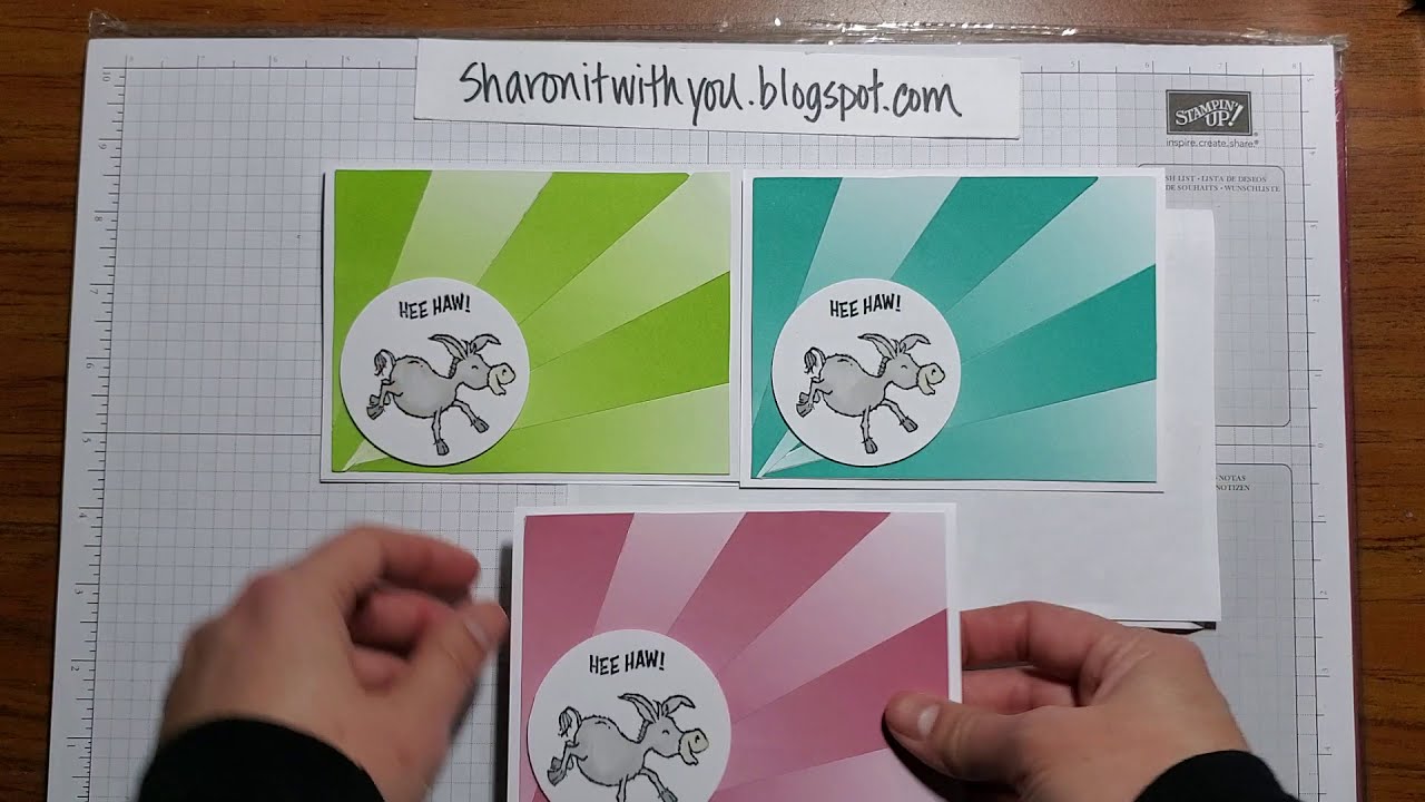 #31 VIDEO Sunburst card tutorial with pictures and video - YouTube