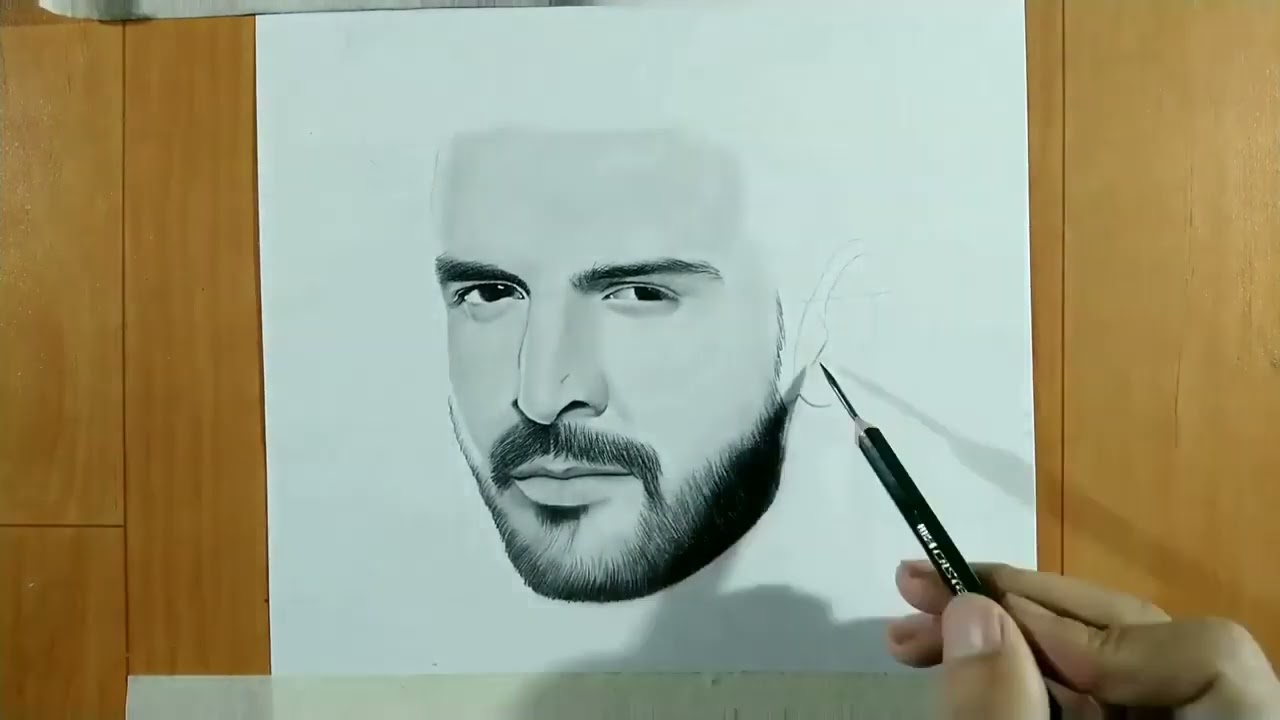 karthik Aryan Drawing #art #drawing - YouTube