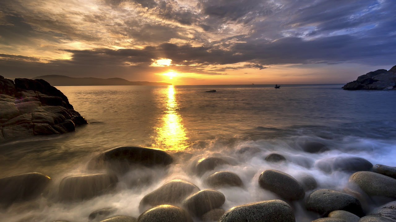 Calm Waves Sound Effect - 1 Hour - YouTube