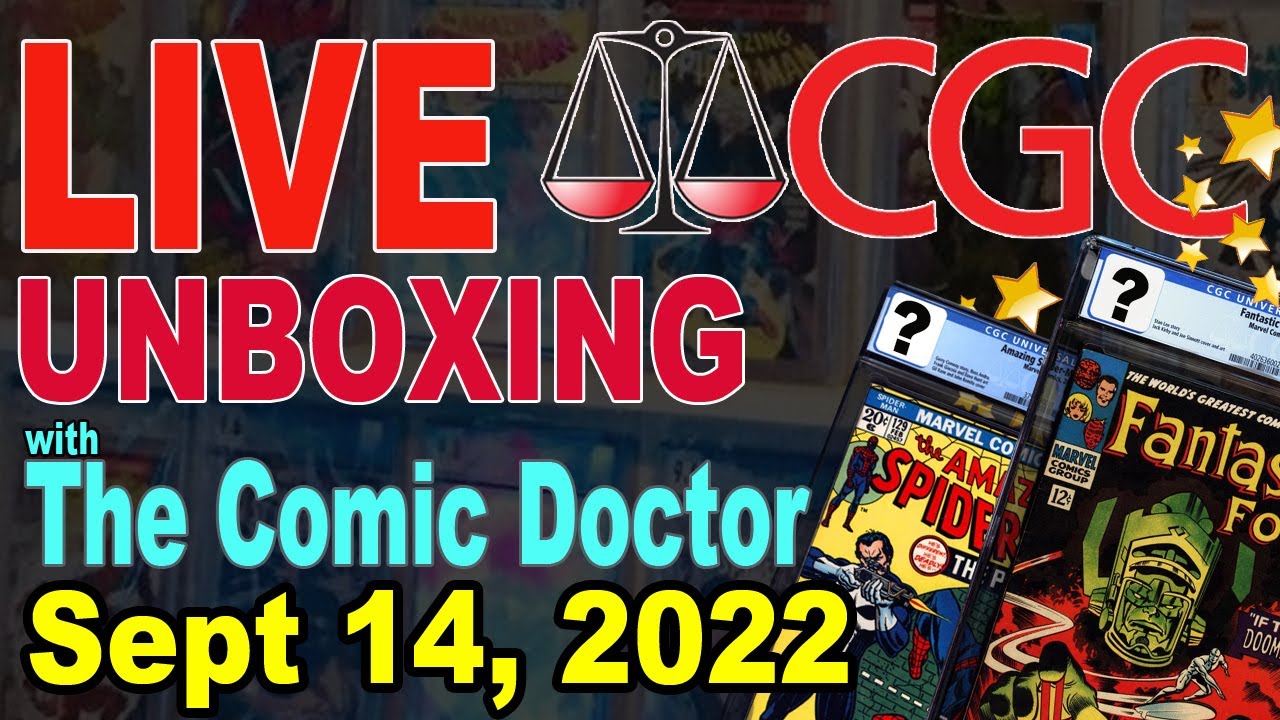 COMIC BOOKS!! CGC UNBOXING!! SEPT 14, 2022!! - YouTube