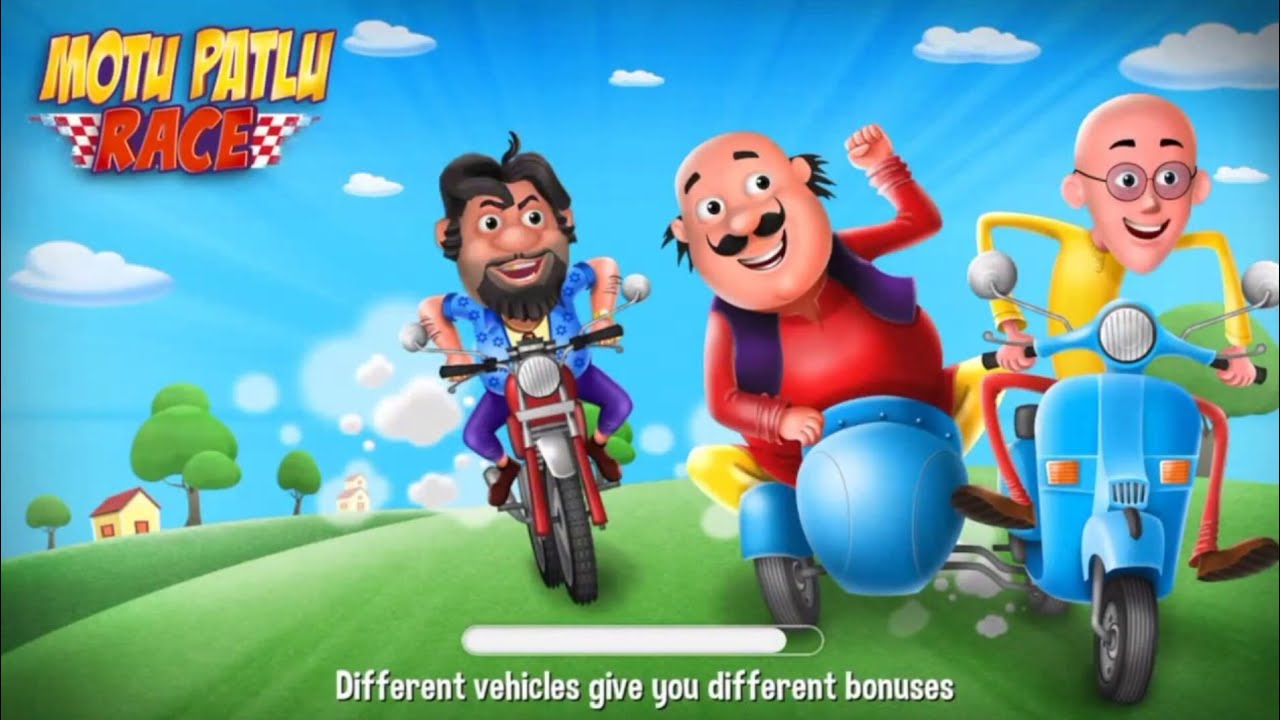 Motu Patlu Race !motu vs Patlu vs John vs chingam motu Patlu racing ...
