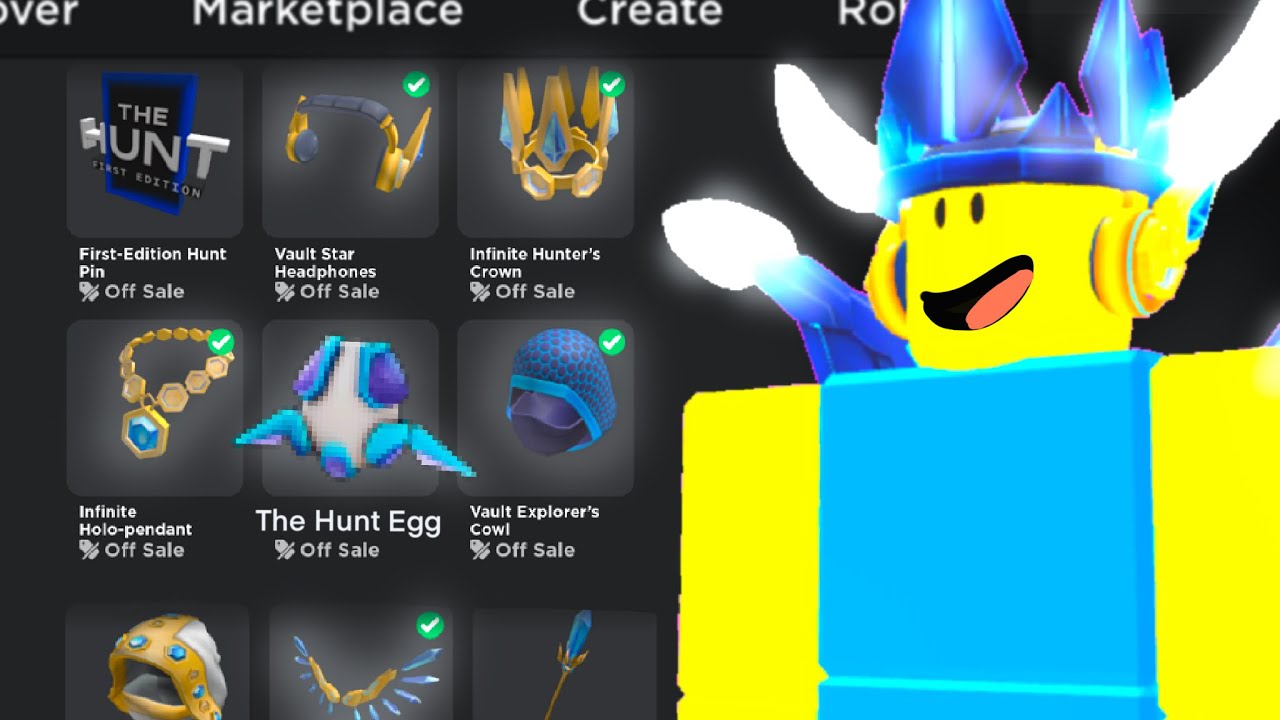 ROBLOX UPLOADED THE HUNT ITEMS! (REVIEW & NEW EGG) - YouTube