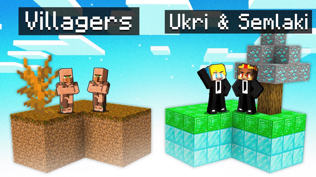 Villager ARM vs Ukri & Semlaki REICH SKYBLOCK Battle in Minecraft - YouTube