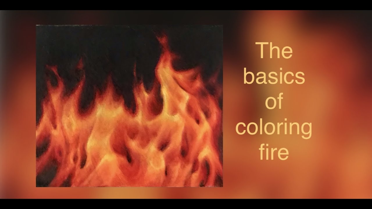 How To Draw Fire Flames With Color