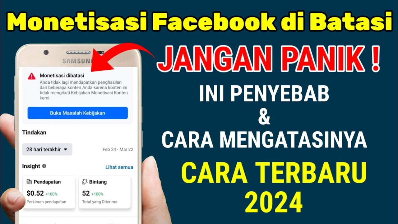 MONETISASI FACEBOOK DIBATASI | CARA MENGATASI MONETISASI TERBATAS DI ...