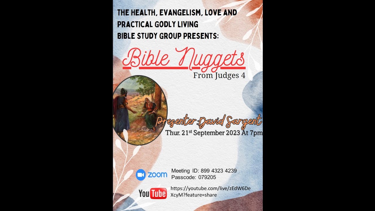 Bible Nuggets from Judges 4, Presented by David Sargeant - YouTube