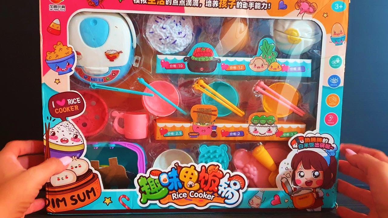 8 Minutes Satisfying with Unboxing Cute Chinese Food Kitchen Playset ...