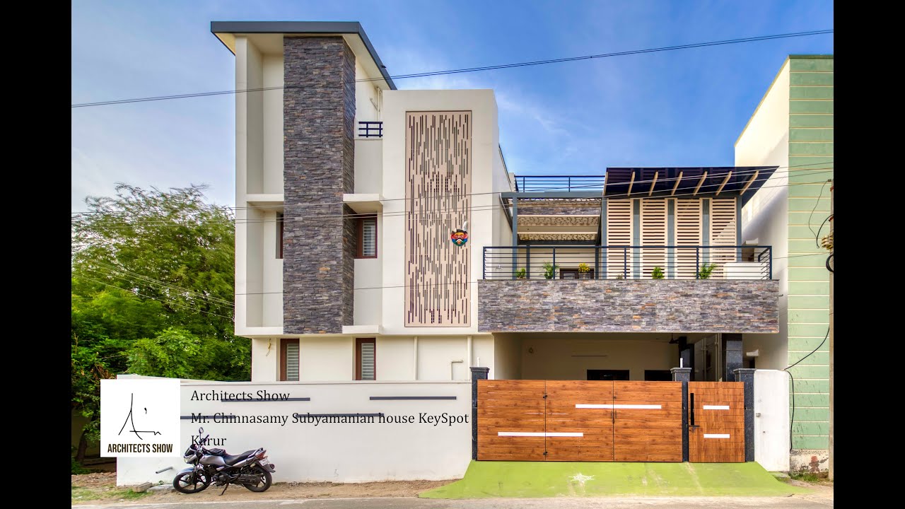 Mr. Chinnasamy Subramanian house by KeySpot Architects - Karur - YouTube