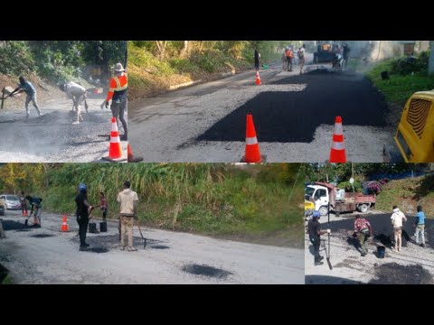 Road Maintenance Going Great In Harbour Head Road. - YouTube