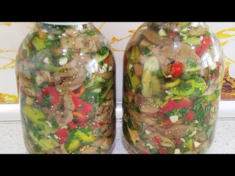 🔴 Qışlıq qarışıq BADIMCAN TURŞUSU 🔴 çox ləzzətlidir 😋