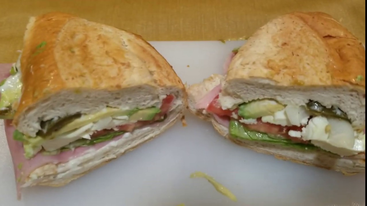 Ham sandwich/Mexican Torta de Jamon - YouTube