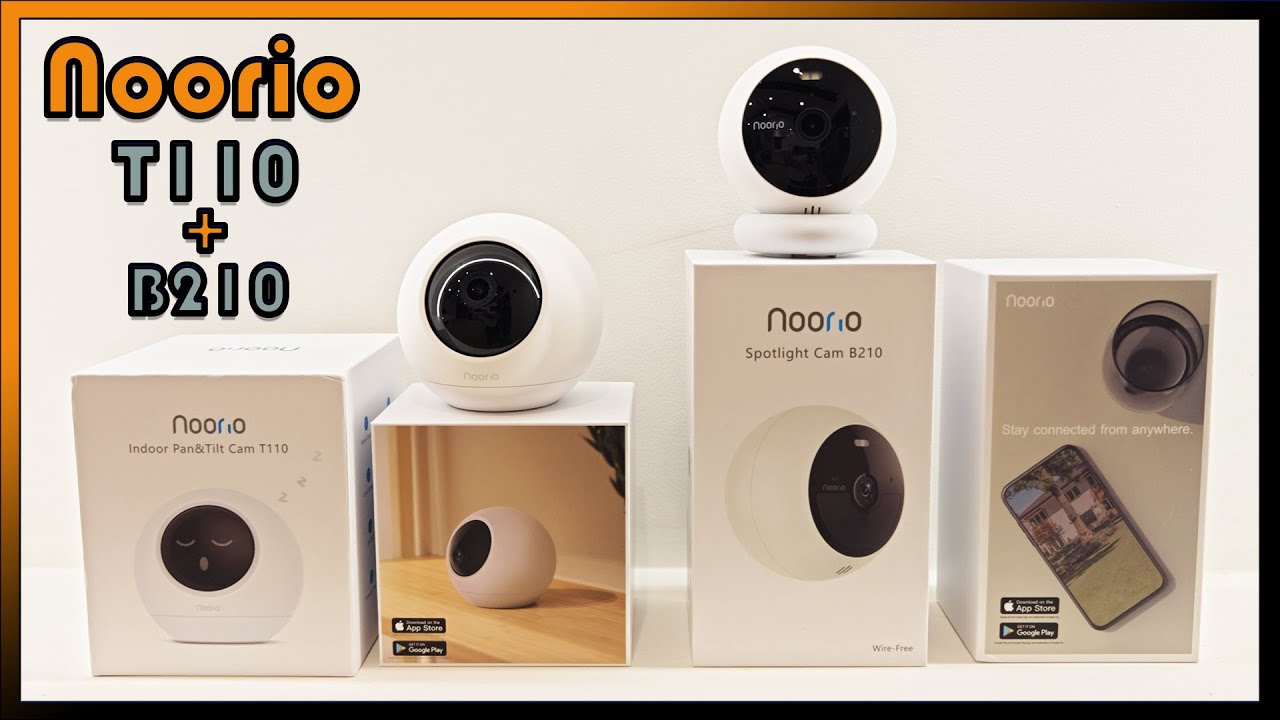 Noorio T110 & B210 AI Security Camera Unboxing & Review. 2K + Motion ...