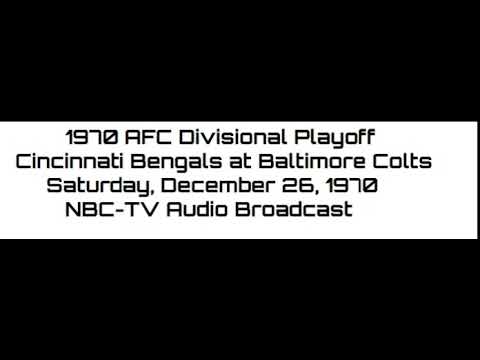 1970 AFC Divisional Playoff-Bengals at Colts (tv audio broadcast) - YouTube