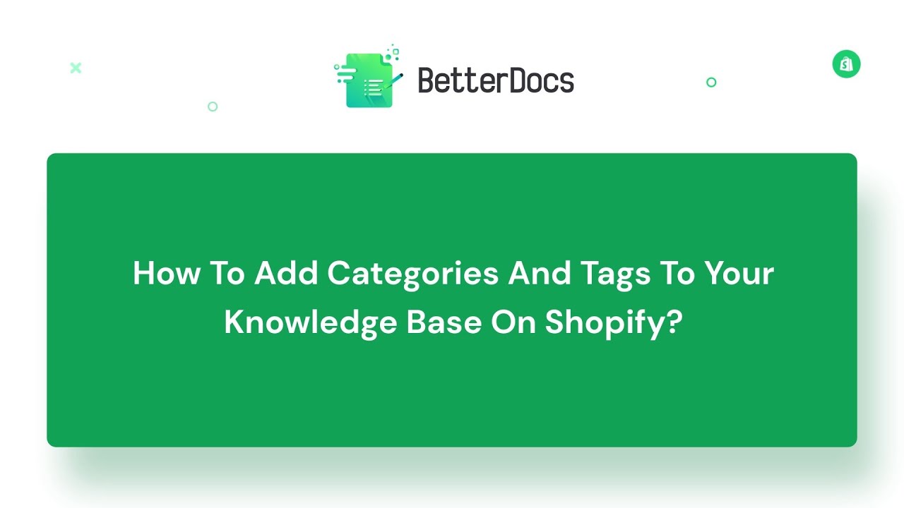 How To Add Categories And Tags To Your Knowledge Base On Shopify? - YouTube