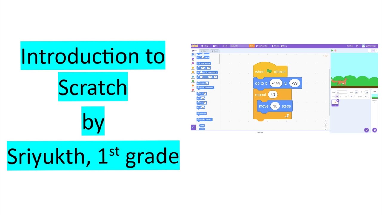 Beginner’s scratch coding part-1 - YouTube