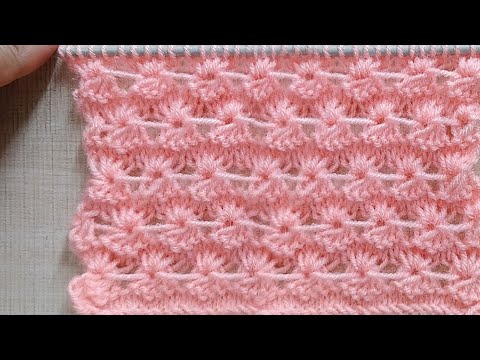 Elongated Loop Cross Stitch/ Broomstick Stitch Knitting Pattern for ...