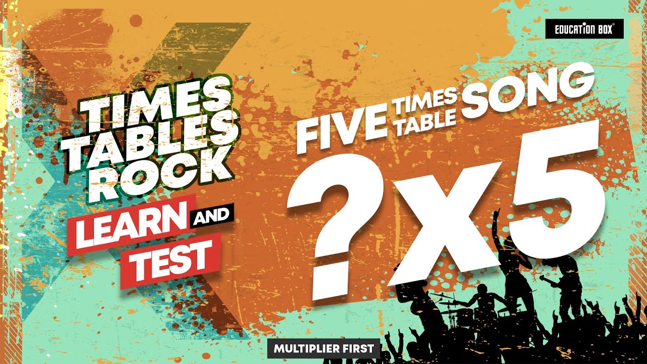 5 Times Table Song (Learn & Test) | Multiplier First | Education Box ...