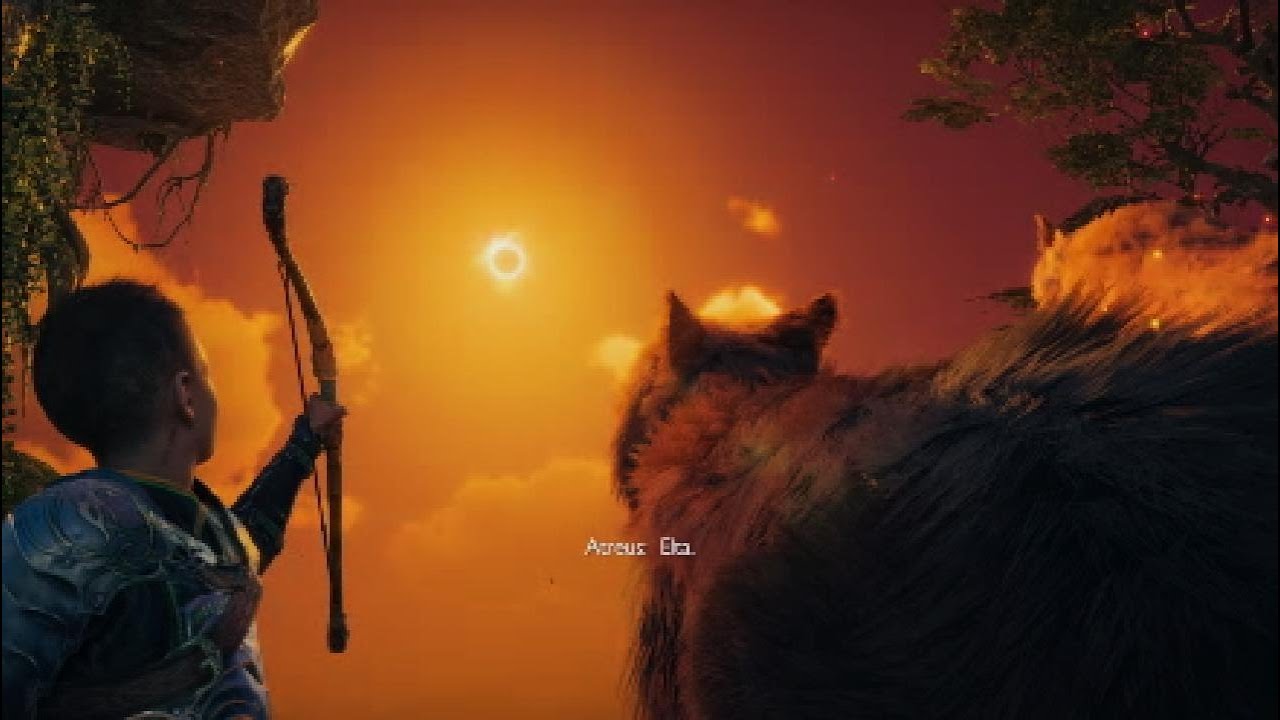 Skoll chases the Sun - Skoll and Hati - TWO BIG DOGGO - God of War ...