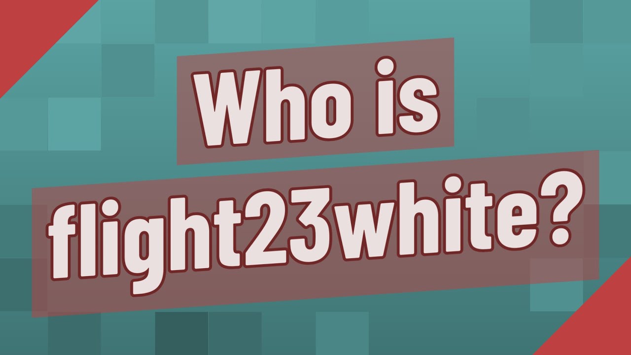 Who is flight23white? - YouTube