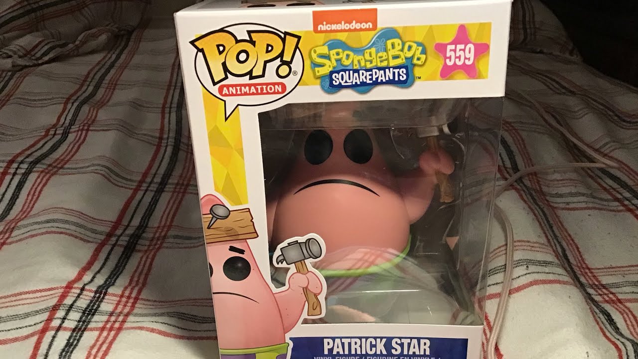 SPONGE-BOB SQAURE PANTS PATRICK POP FIGURE REVIEW - YouTube