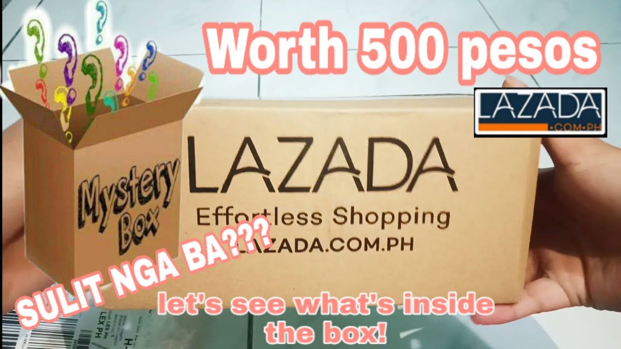 Unboxing Mystery Box from Lazada Worth 500 pesos | Worth it ba? - YouTube