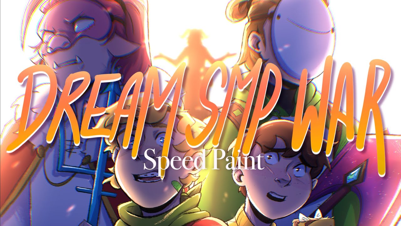 DREAM SMP WAR- Poster Speed Paint - YouTube