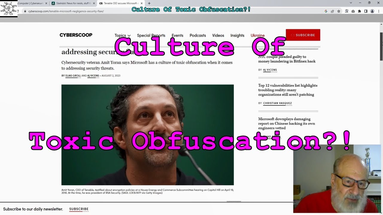 Culture Of Toxic Obfuscation?! - YouTube