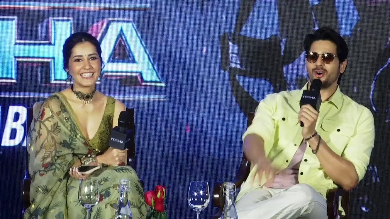 YOODHA PRESS MEET IN HYDERABAD | Raashii Khanna, Sidharth Malhotra ...