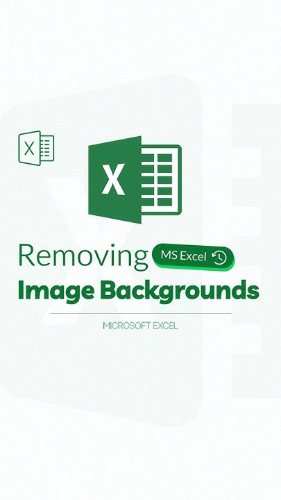 Removing Image Backgrounds in excel - YouTube