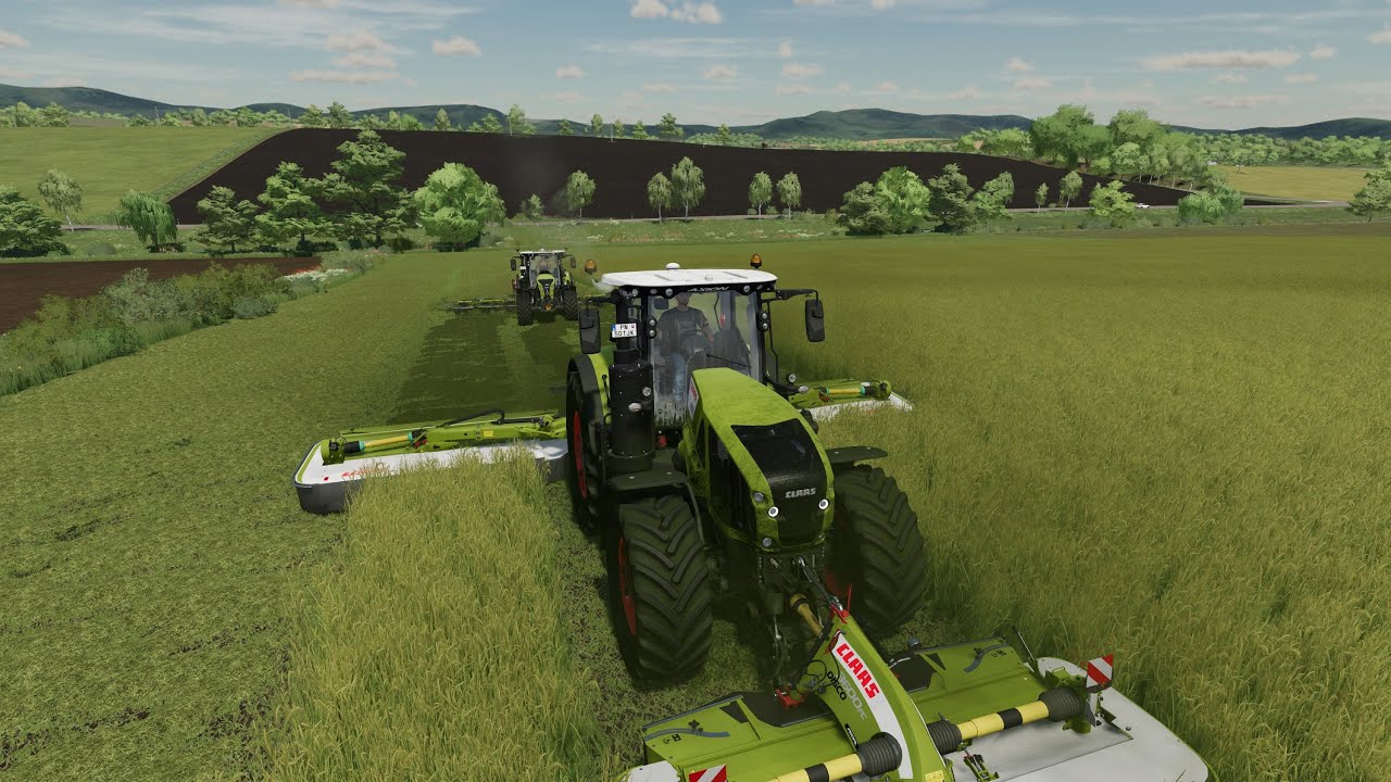 FS 22 Carpathian Countryside 3 (Sheep & Chicken Farm) Harvesting Grass ...