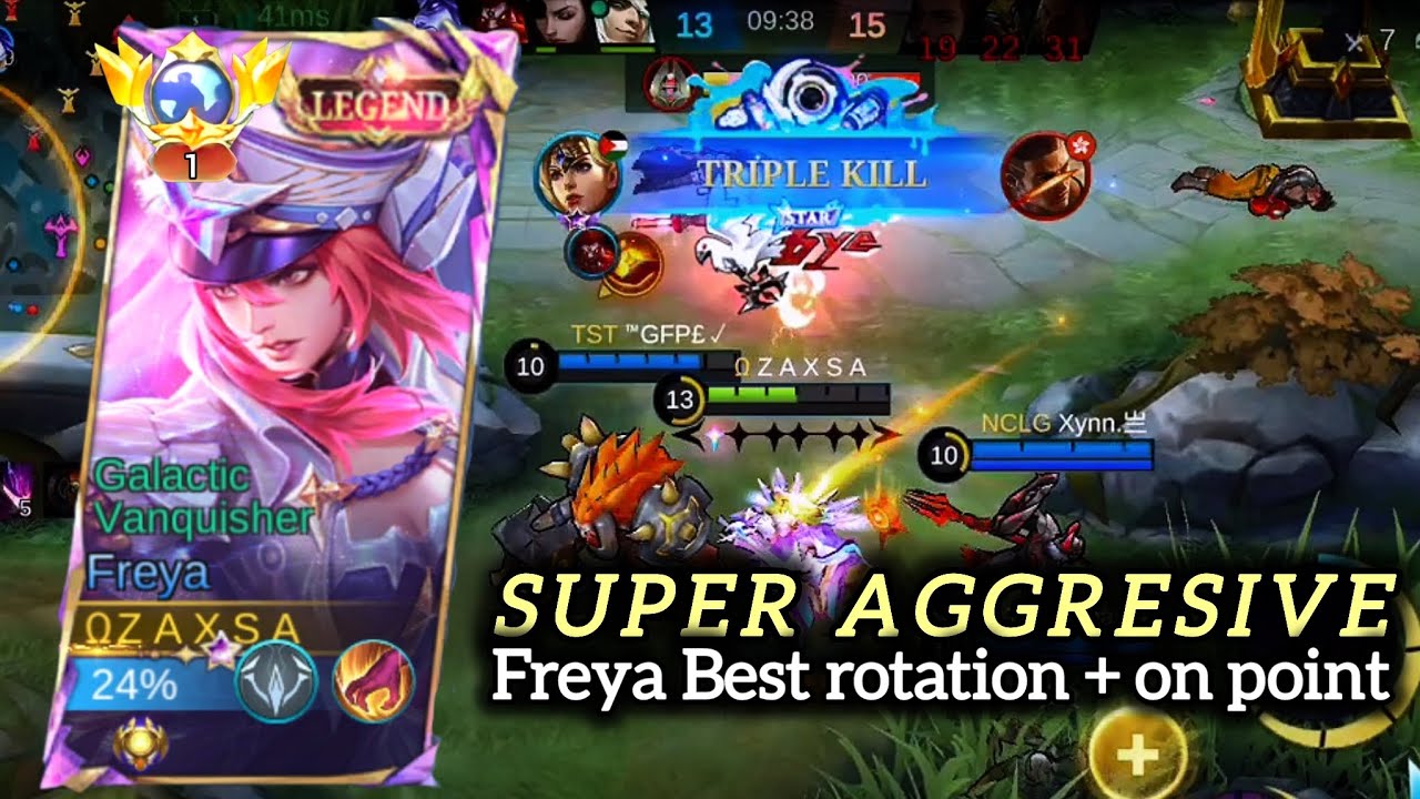 FREYA SUPER AGGRESIVE BEST ROTATION + ON POINT || MLBB - YouTube