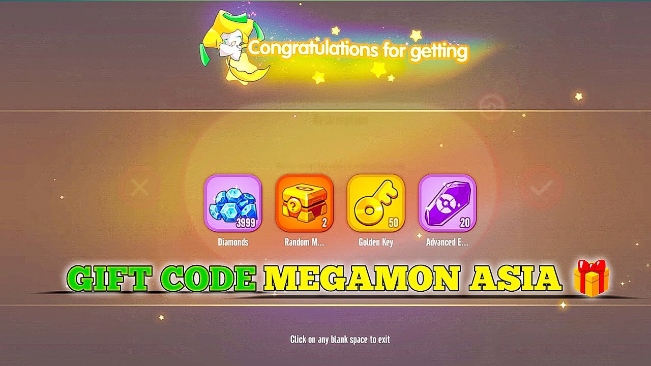 MEGAMON ASIA GIFT CODE 🎁 || NEW RED DRAW IN ORIGIN MEW & SHINY MEGA ...