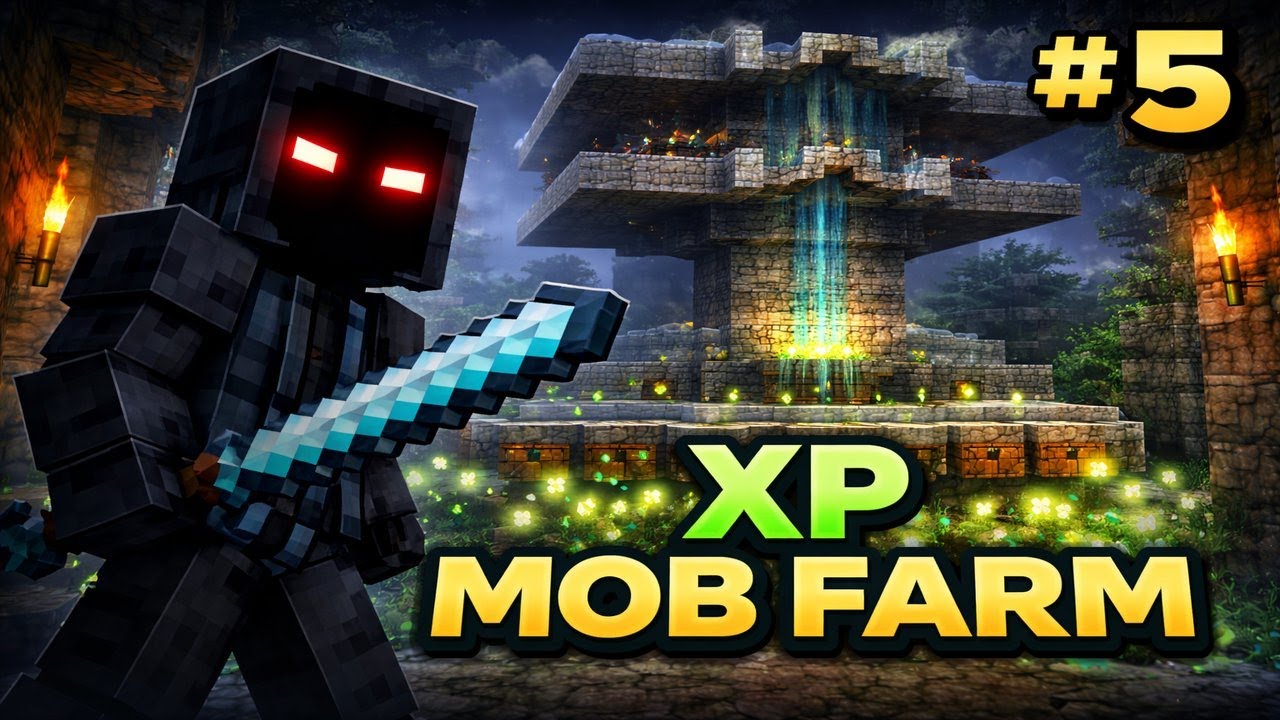 Mob Xp Farm | Minecraft 1.21 | Better MC Survival #5 | No Commentary ...