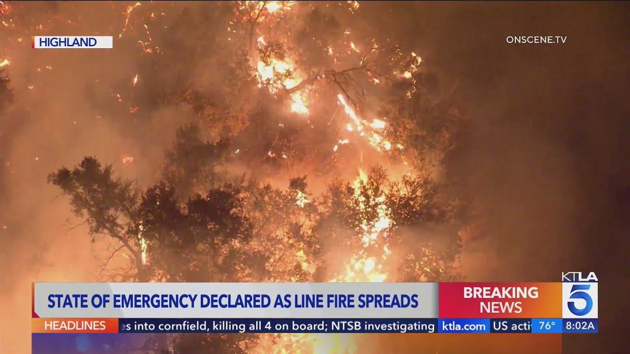 More than 35,000 structures threatened as Line Fire continues to spread ...
