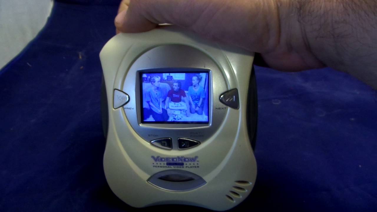 VideoNow player from 2004 with disc for sale on Ebay - YouTube
