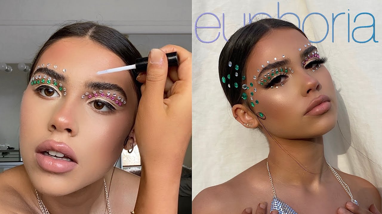Attempting Euphoria Makeup - YouTube