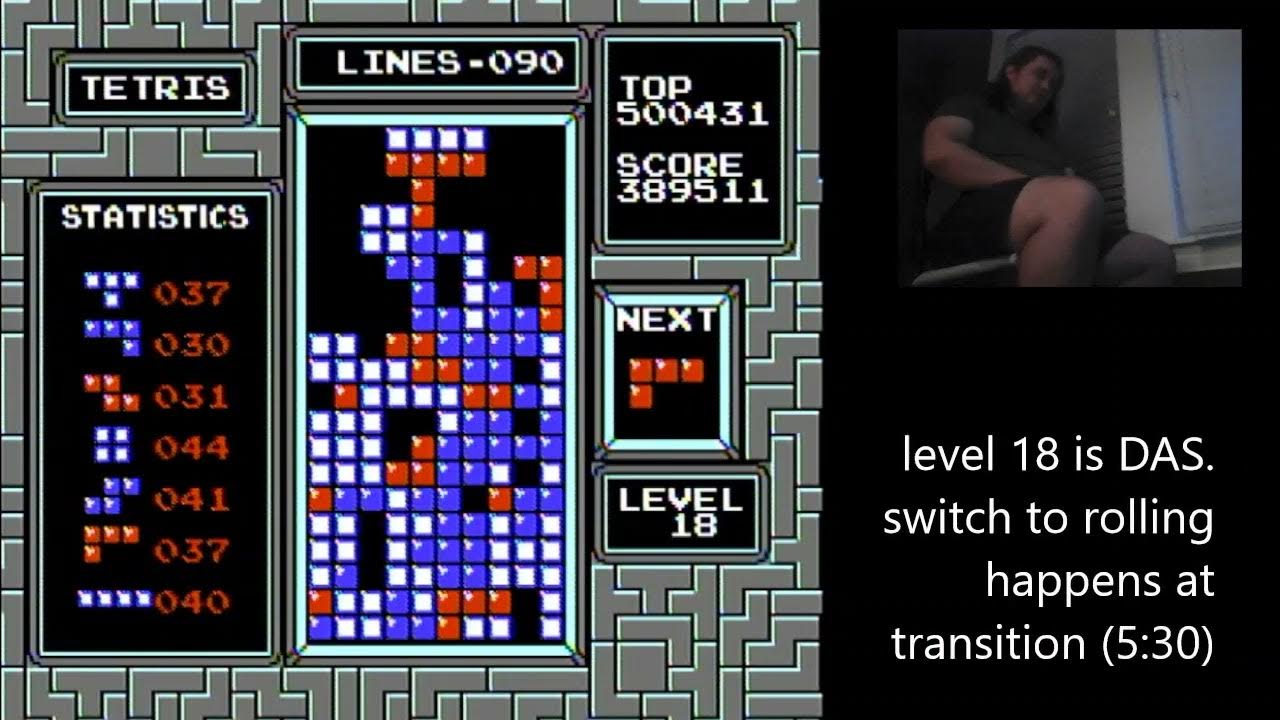 My first level 30 in NES Tetris (with rolling!) - YouTube