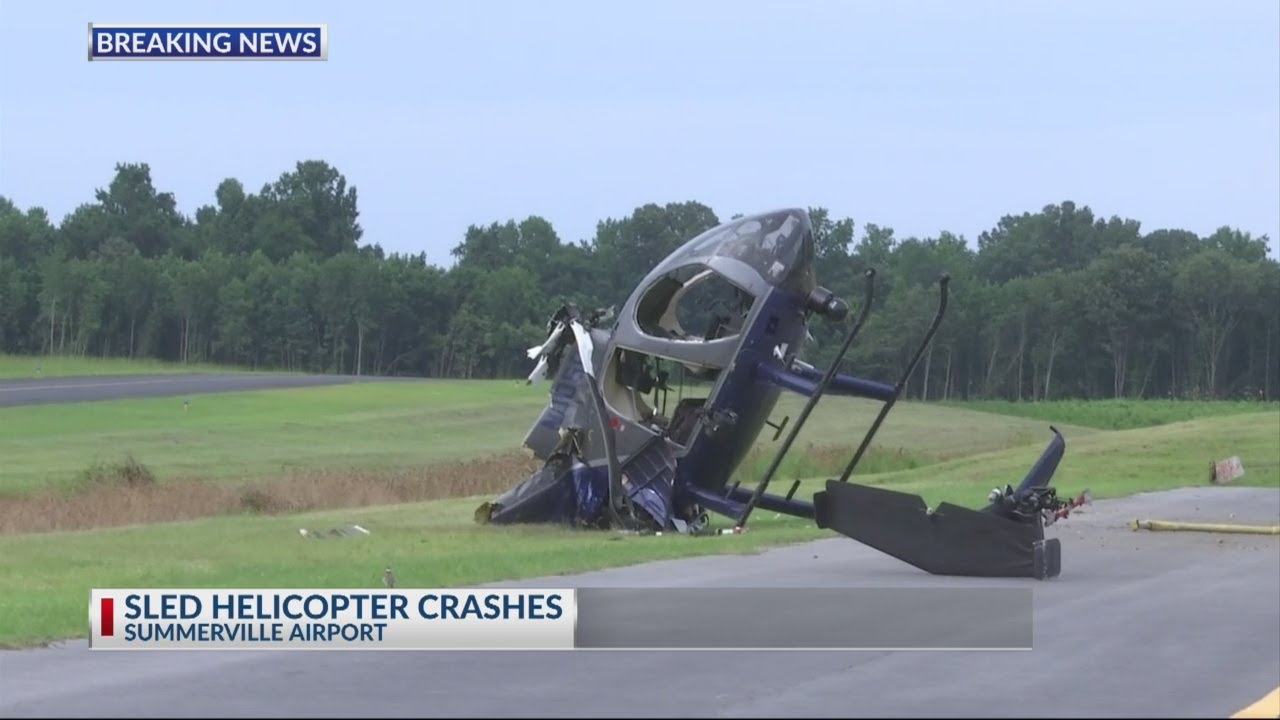 Pilot injured in SLED helicopter crash - YouTube