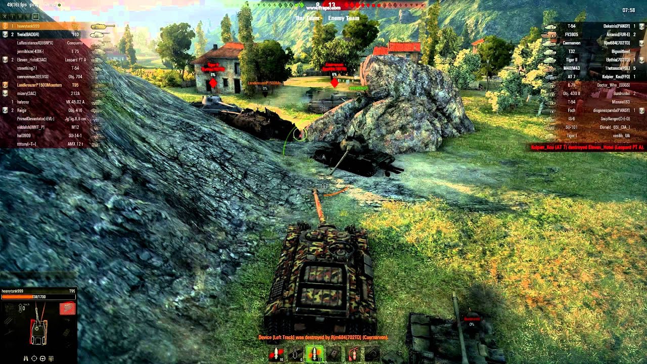 T95 -T28 SUPER HEAVY TANK . TAKES FIRE FROM ALL SIDES - YouTube