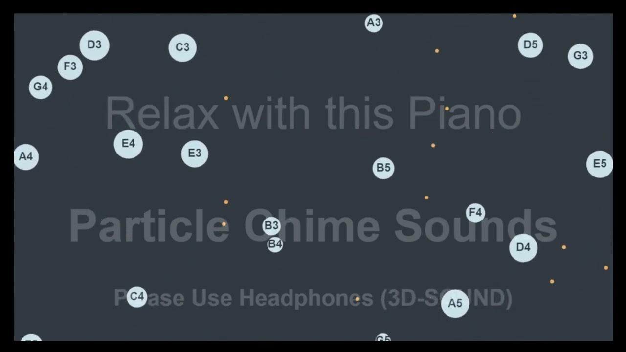 1 Hour Interactive 3d Piano Soundscape Dynamic Particle Symphony Youtube