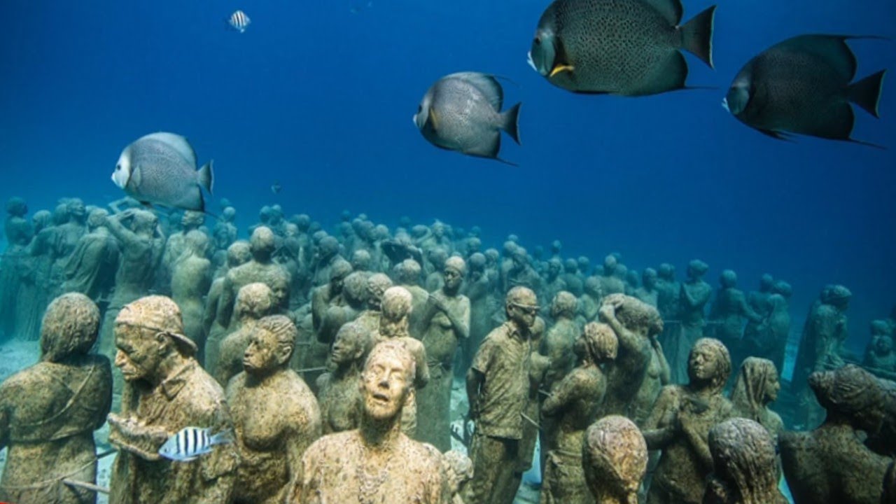 MUSA CANCUN Scuba Diving Cancun Underwater Museum & Manchones Reef ...