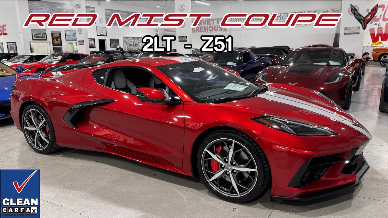 2021 Red Mist Coupe - Only 13K Miles - 2 LT - Corvette Warehouse - YouTube